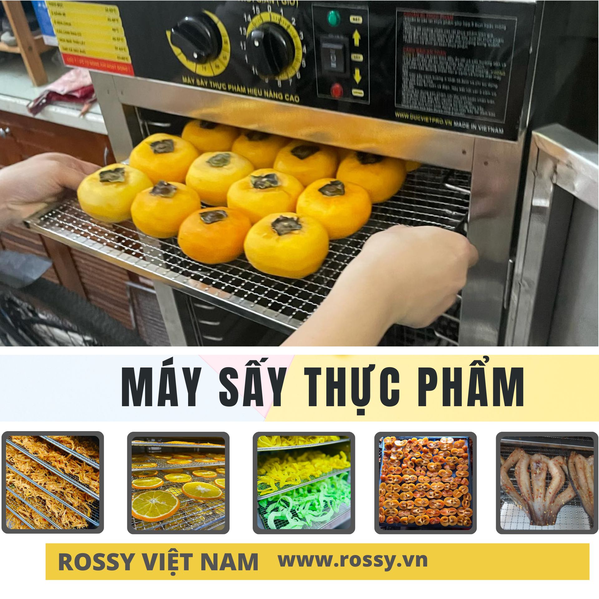 Máy sấy thực phẩm Koresta (Điều khiển Cơ) KR16D